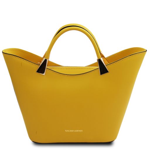 TL Bag Leather Handbag Yellow TL10198
