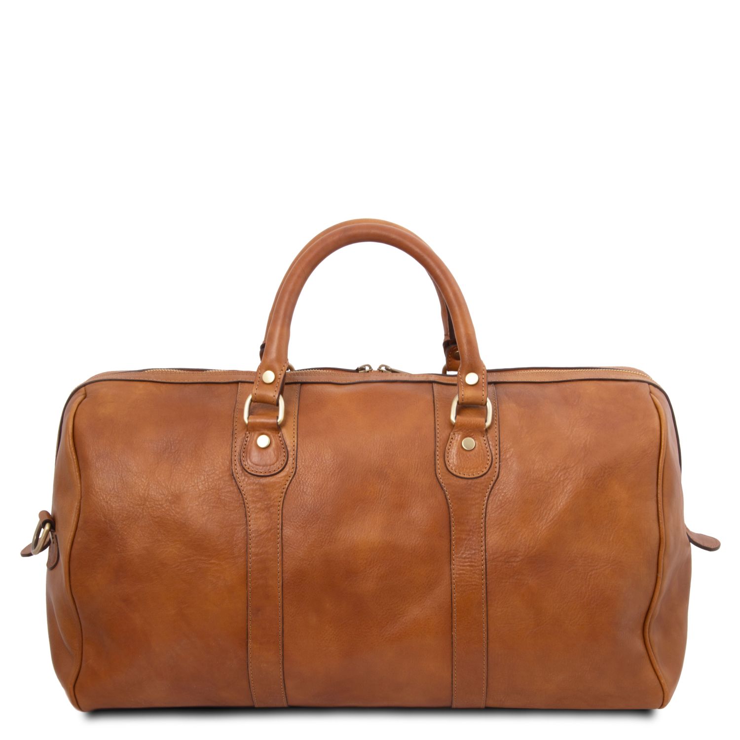 Oslo Leather Travel Duffle bag - Weekender bag Natural